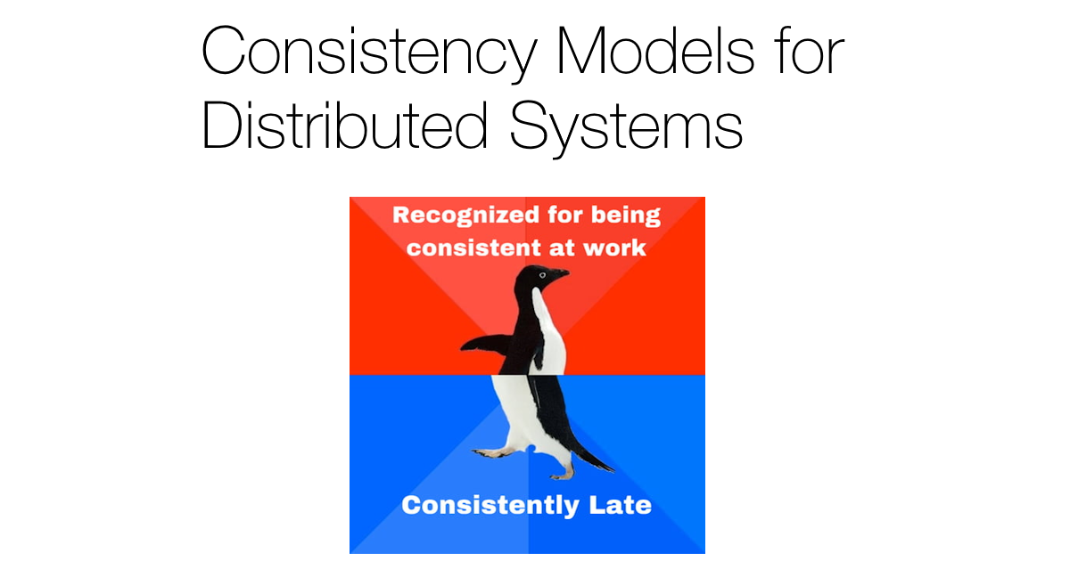 Consistency Models for Distributed Systems — bool.dev